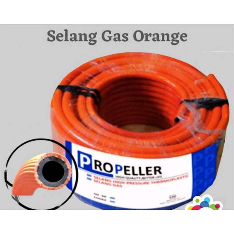 Jual Selang Gas Orange SNI 17mm Anti Bocor Harga Per Meter | Shopee ...