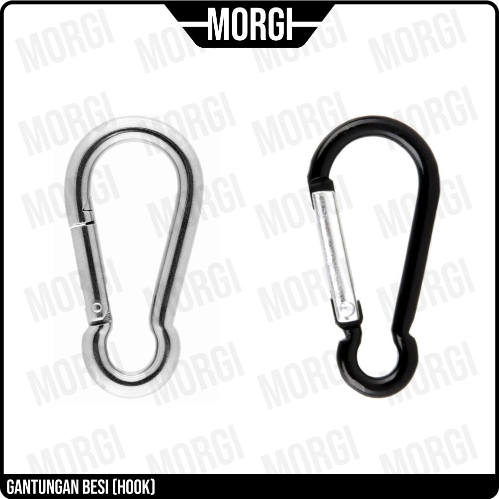 Jual BOMBASTIS Gantungan Hook Besi Carabiner Aluminium Karabiner Knucle ...