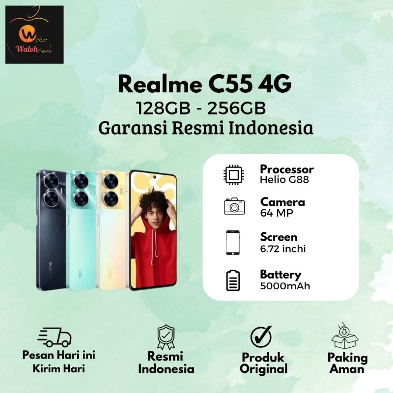 Jual Realme C55 NFC 6/128 8/256 GB Garansi Resmi Indonesia | Shopee Indonesia