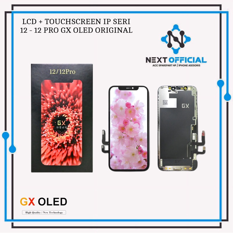Jual Lcd + Touchscreen Ip Seri 12-12 Pro Oled Gx Fullset Original 100% | Shopee Indonesia