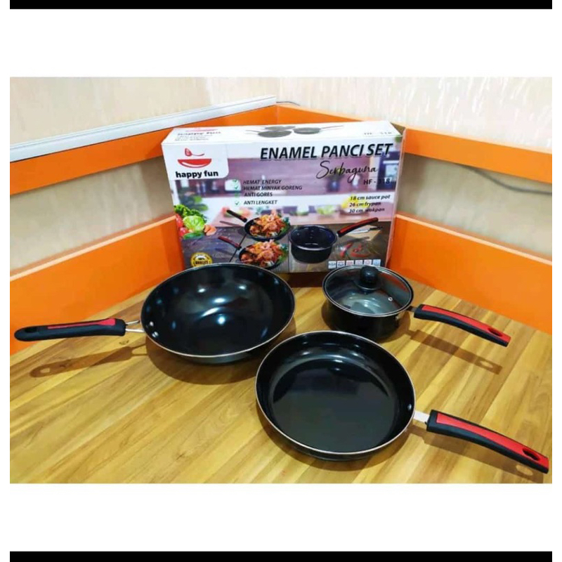 Jual PANCI SET ENAMEL PCS HASPYFUN HF 318 | Shopee Indonesia