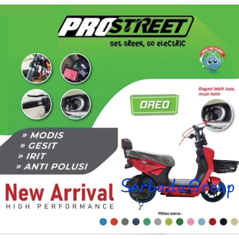 Jual SEPEDA Listrik ProStreet Oreo NFC E bike | Shopee Indonesia