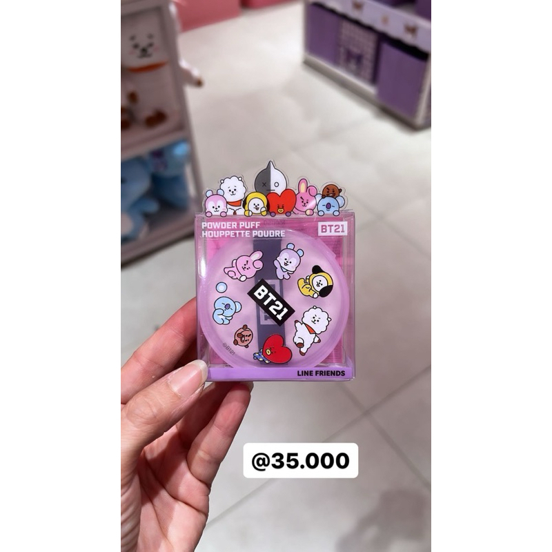 Jual BT21 with Miniso Powder Puff | BTS x Miniso Alas Bedak Puff ...