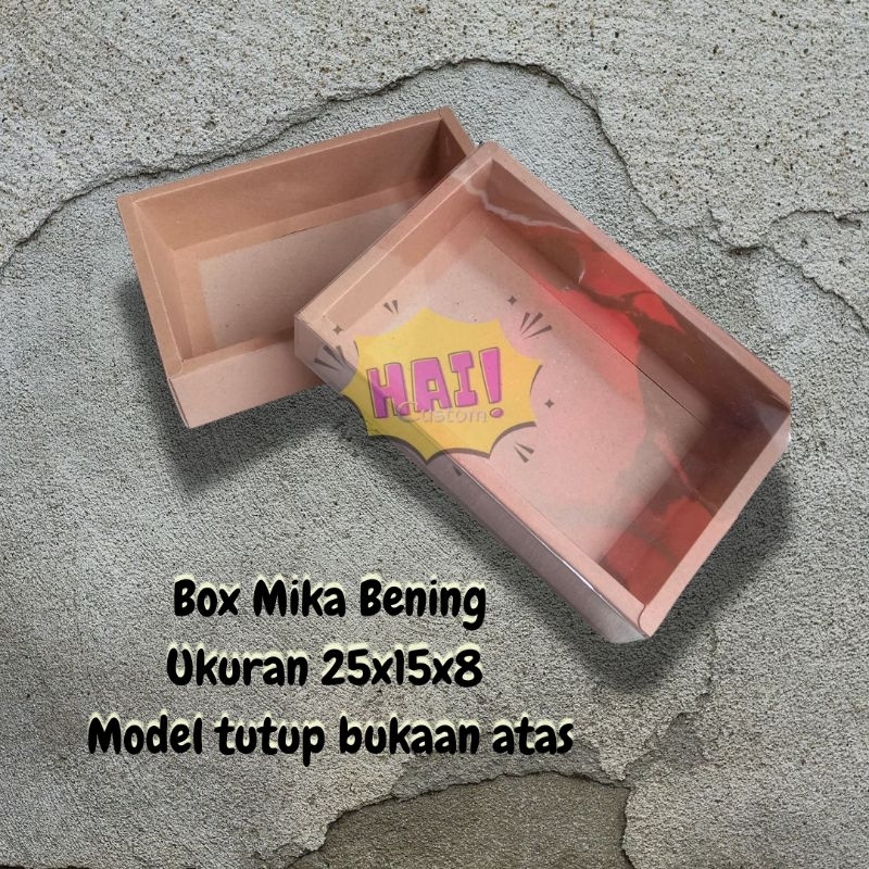 Jual Box Mika 25x15x8 Kotak Souvenir Sliding Box Mika Bening | Shopee ...