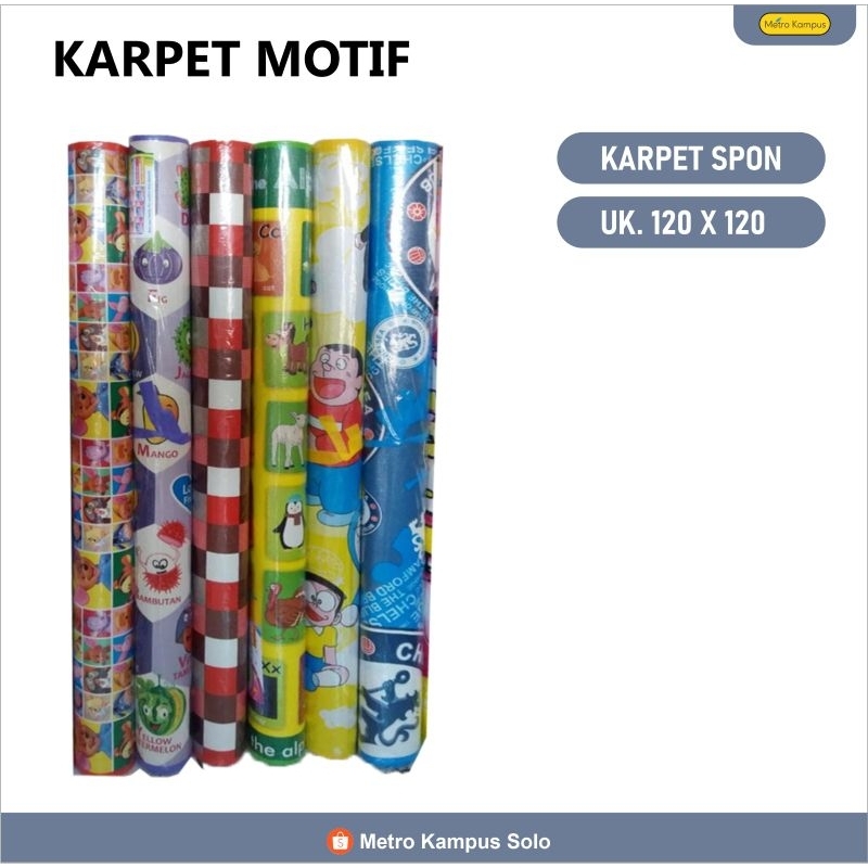 Jual Karpet Spon Motif Matras Lipat / Tiker Lantai Motif Lipat Ukuran ...