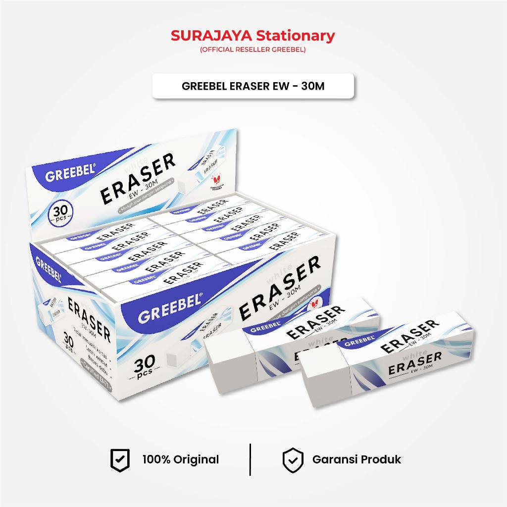 Jual Penghapus Putih / Penghapus Pensil / Eraser / GREEBEL EW-30M ...