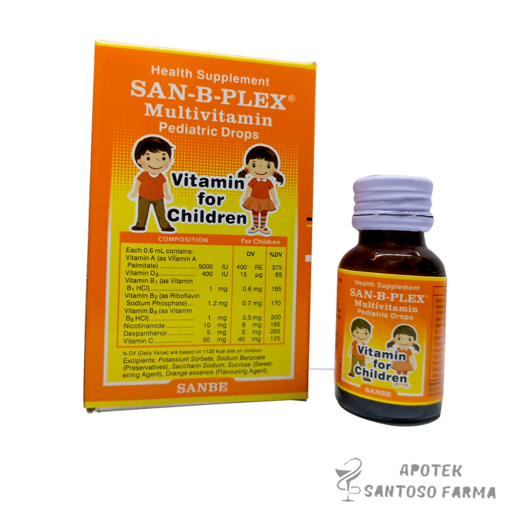 Jual SAN-B-PLEX PEDIATRIC DROPS MULTIVITAMIN | Shopee Indonesia