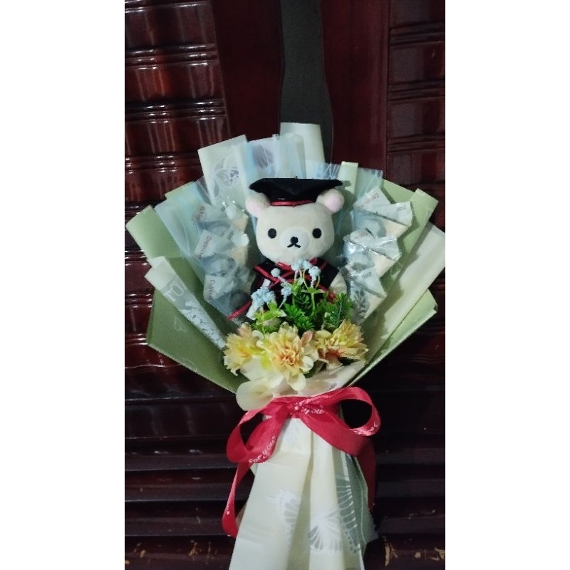 Jual Bucket bunga wisuda isi 2 ribuan 6 lembar | Shopee Indonesia
