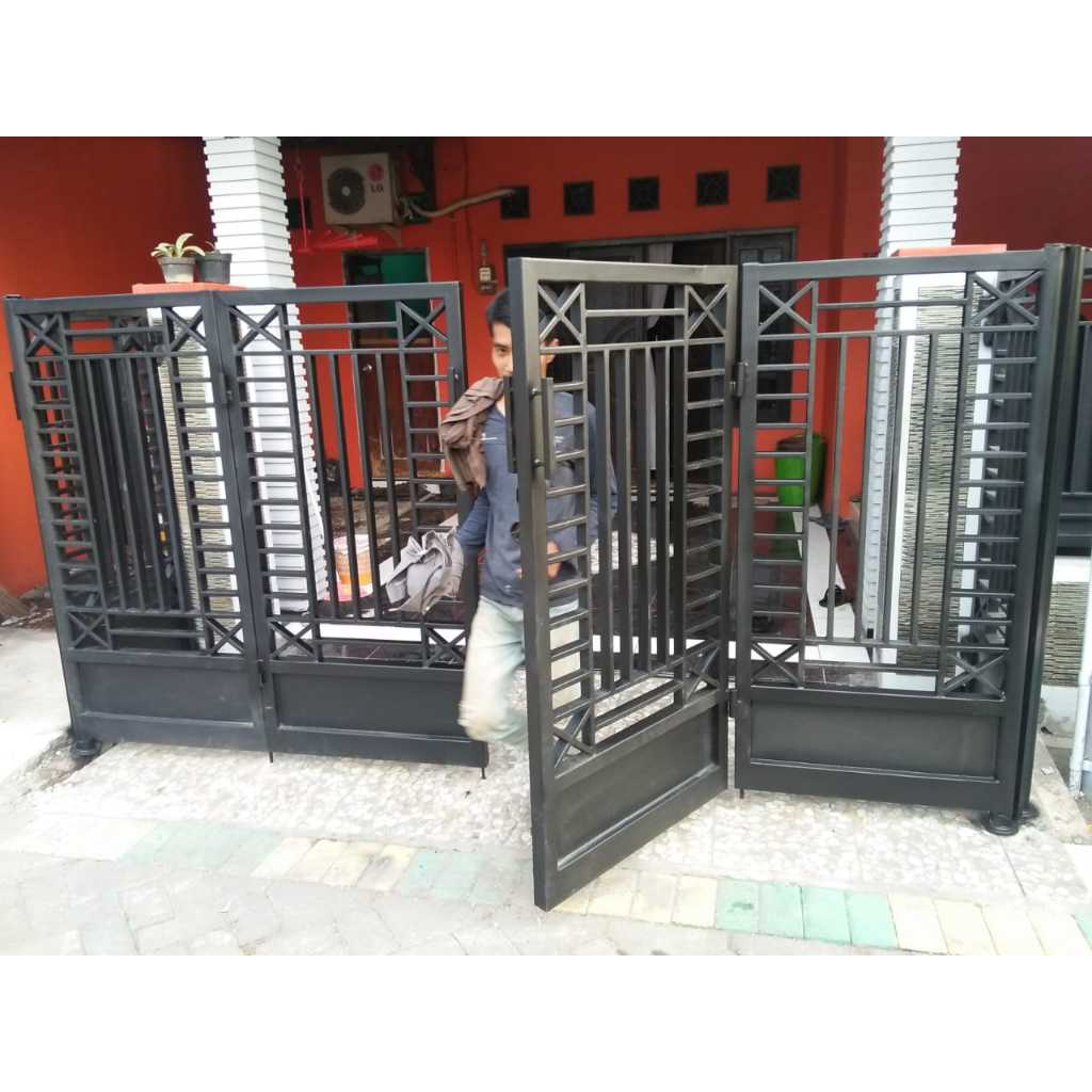 Jual Pagar minimalis motif besi hollow | Shopee Indonesia
