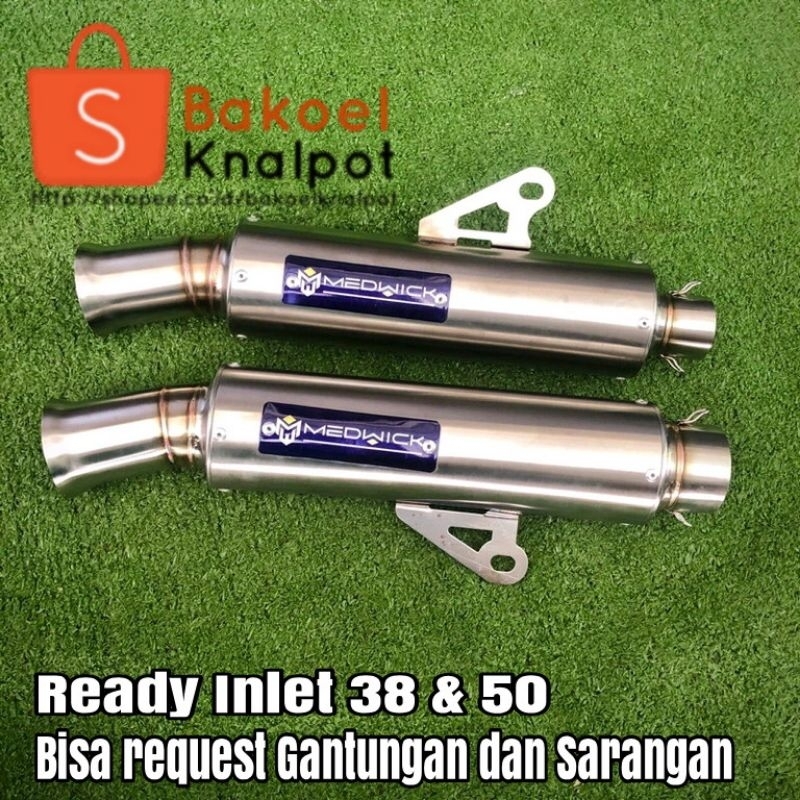 Jual Medwick Silencer knalpot Samlong inlet 38-50mm Sarangan full dan ...