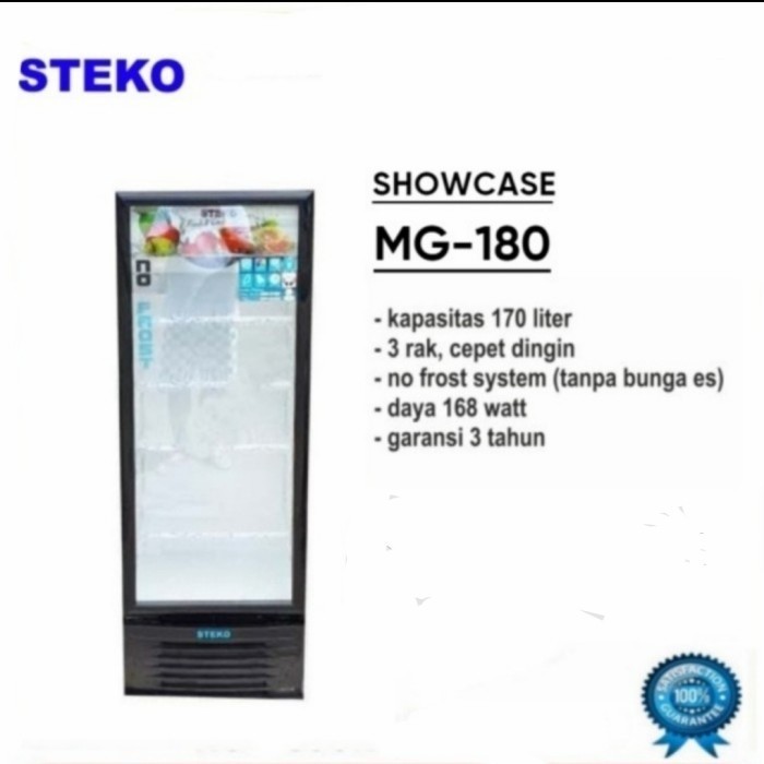 Jual STEKO MG180 Showcase 170L | Shopee Indonesia