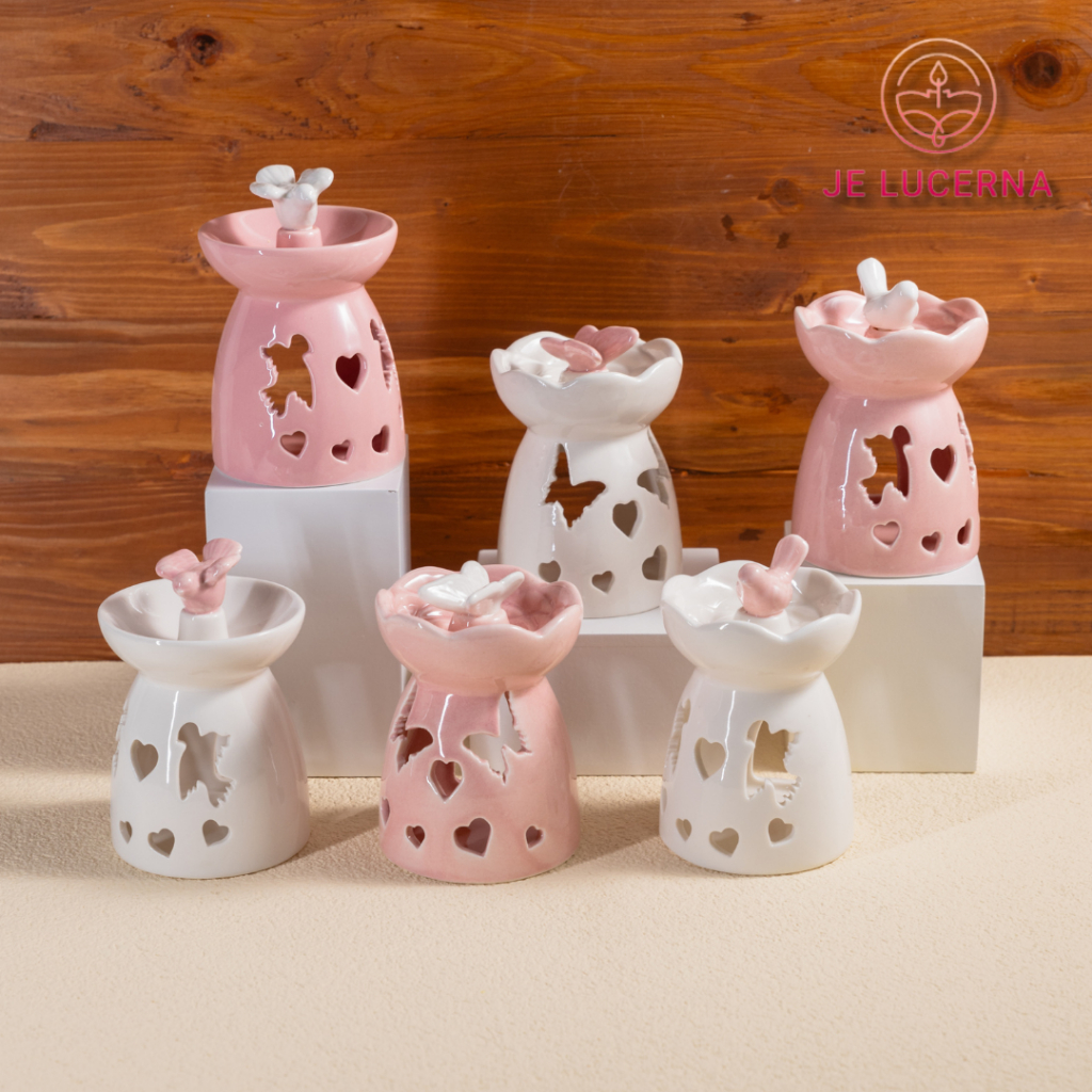 Jual Essential oil diffuser Butterfly//Birds Cut Ceramic oil burner ...