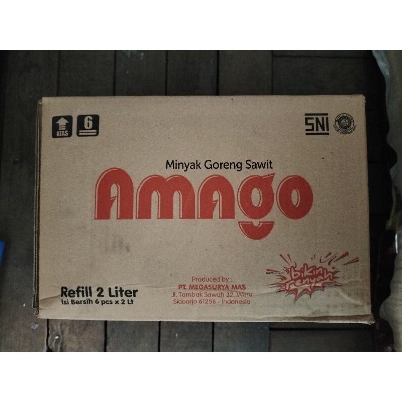 Jual Minyak AMAGO 2 Liter Satu Dus Isi 6 Pcs Sepabrik dengan Sunco | Shopee Indonesia