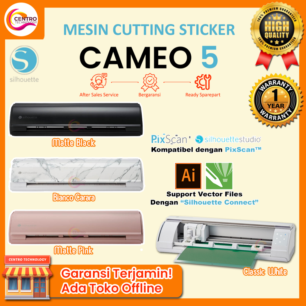 Jual Mesin Cutting Sticker Silhouette CAMEO 4 / CAMEO 5 | Mesin Cutting ...