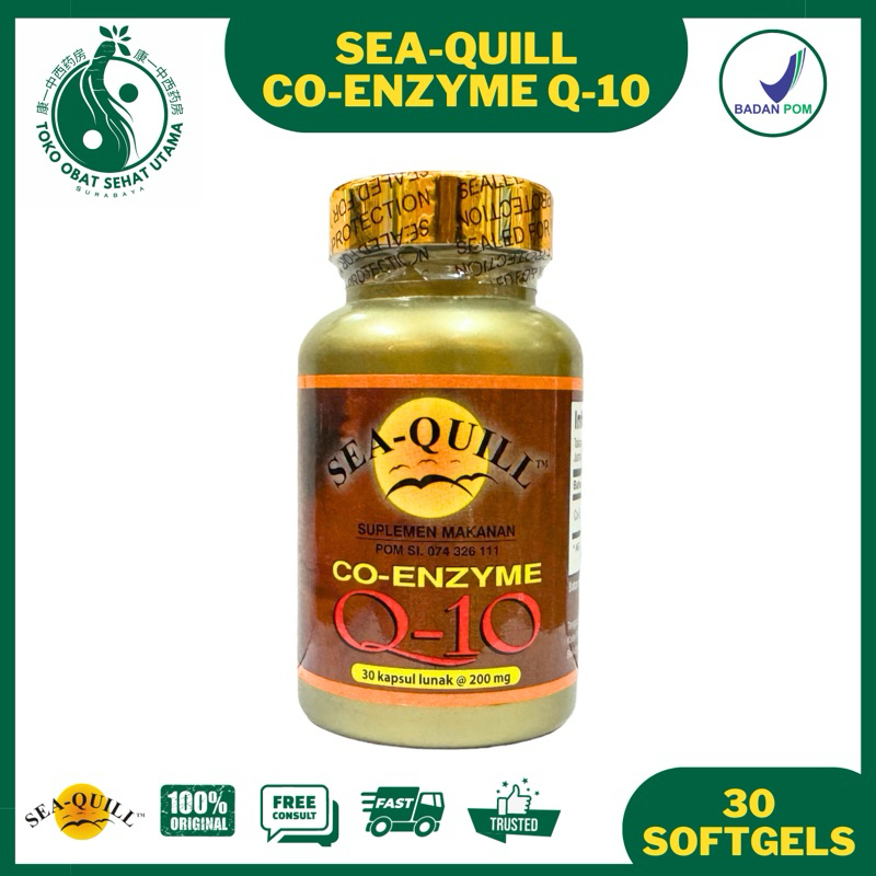 Jual SEA-QUILL CO-ENZYME Q-10 / Memelihara Kesehatan Jantung / seaquill ...