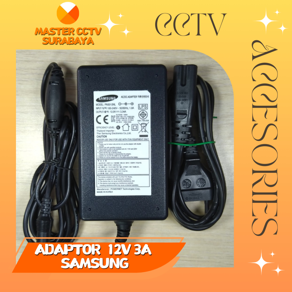 Jual Adaptor 12V 3A SAMSUNG Adaptor CCTV 12V | Shopee Indonesia