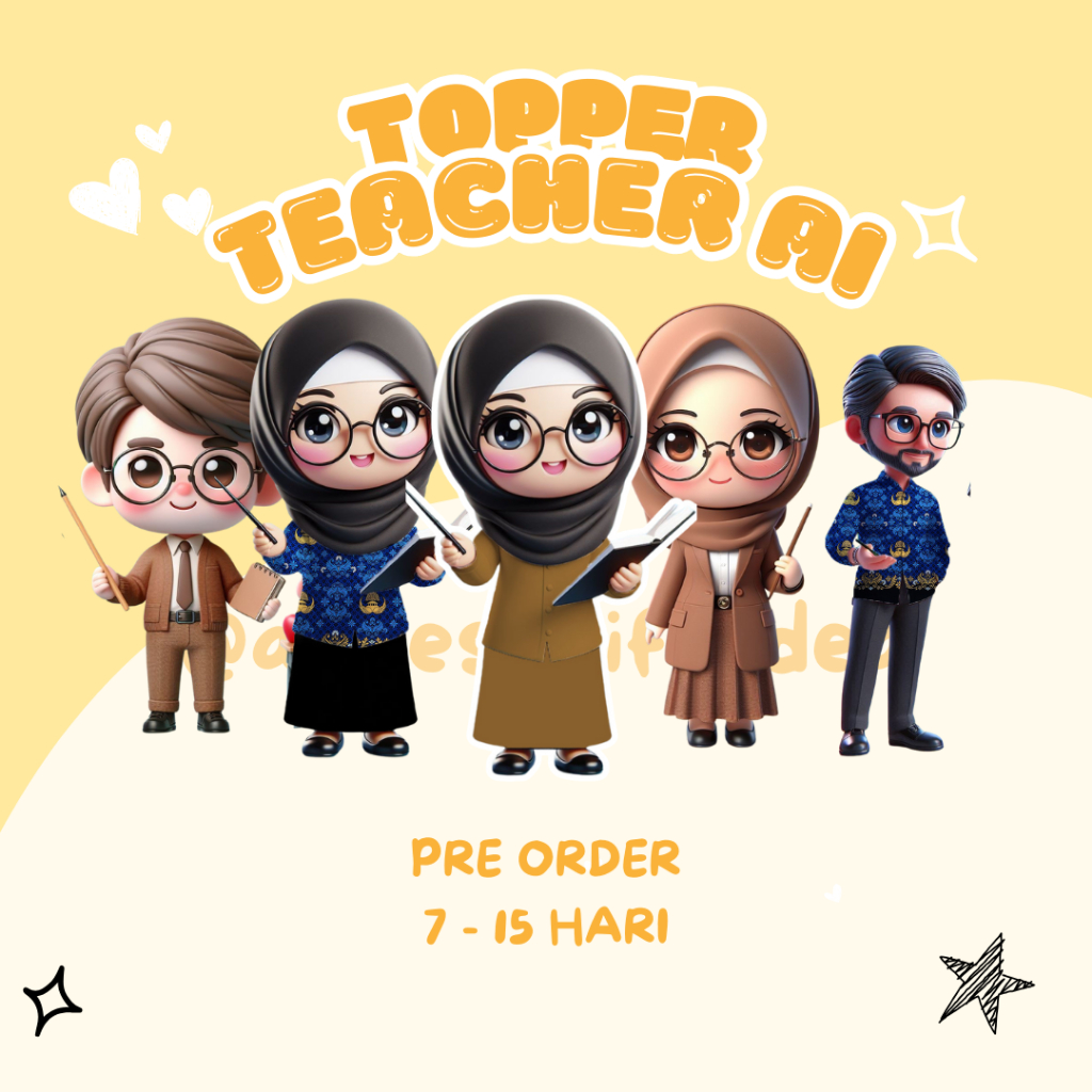 Jual TOPPER BUKET/CAKE PROFESI GURU TNI POLISI DOKTER AI VIRAL | Shopee ...