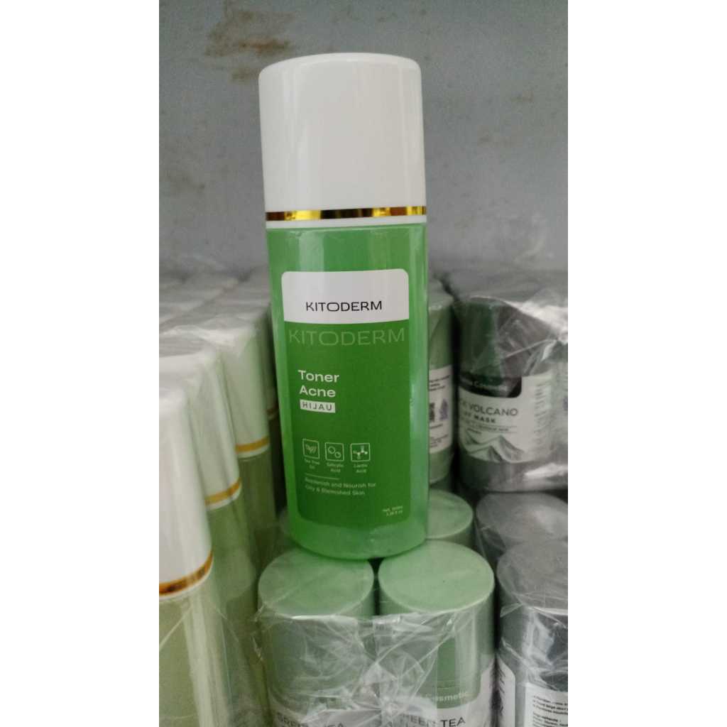 Jual KITODERM TONER ACNE HIJAU | KD ACNE TONER HIJAU - TONER KULIT ...