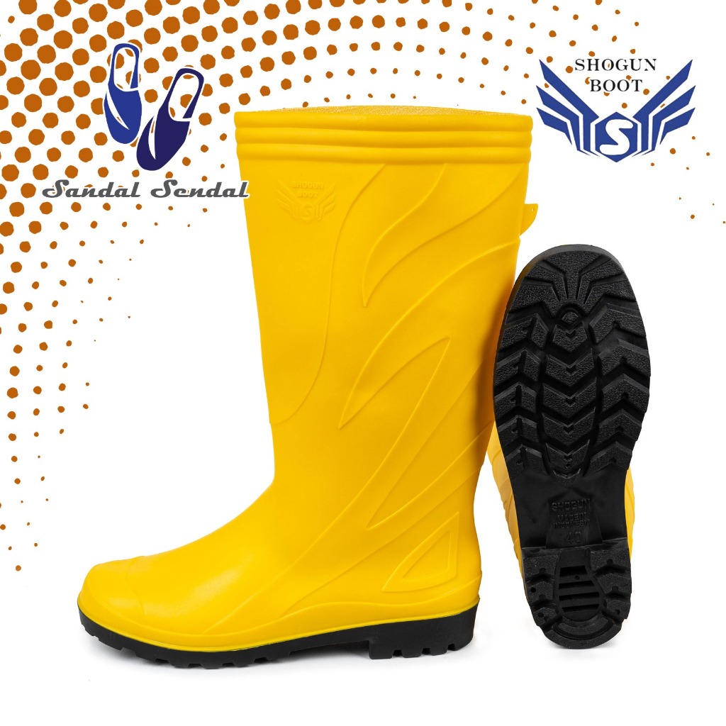 Jual Sepatu Boot Tinggi SHOGUN TARO Kuning APD Kontruksi Proyek ...
