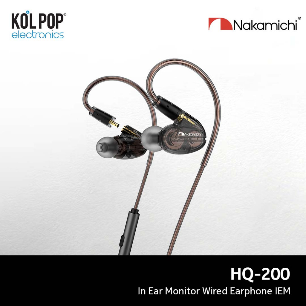 Jual Nakamichi HQ 200 Dual Dynamic Driver In Ear Monitor Wired Earphone ...