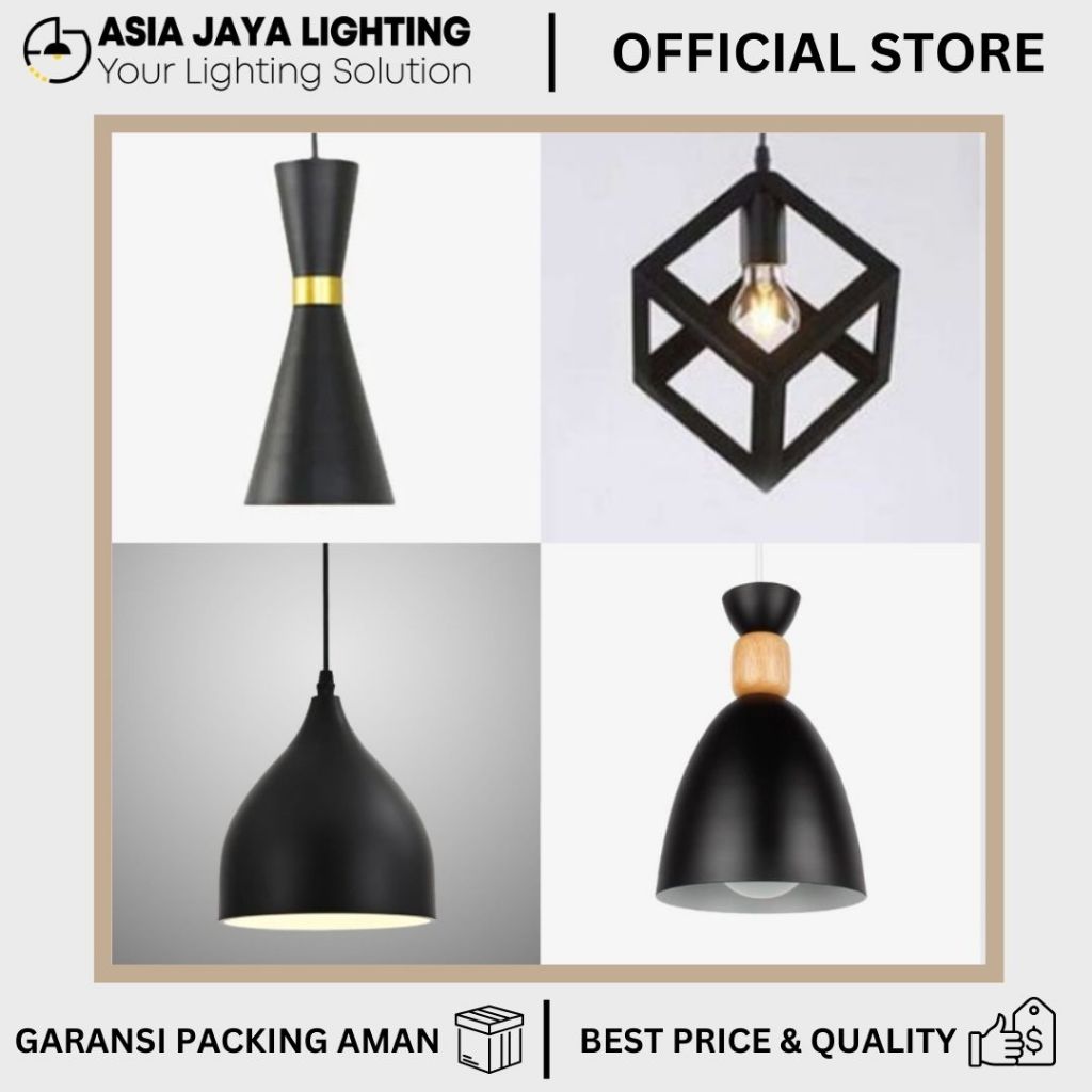 Jual LAMPU GANTUNG PENDANT / LAMPU GANTUNG CABANG 1 / PENDANT LIGHT ...