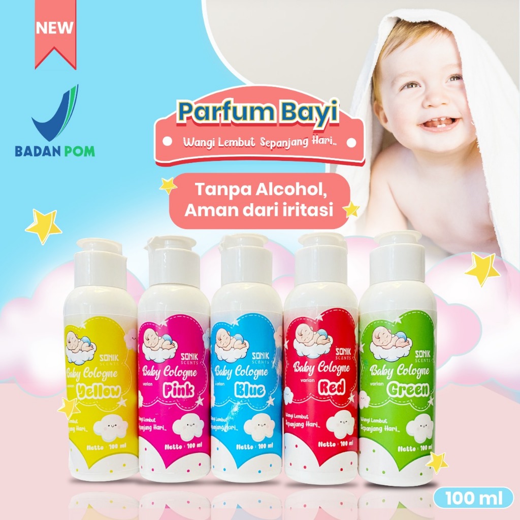 Jual Baby cologne 100ml - Parfum Minyak Wangi bayi Sonik Scents Baby ...