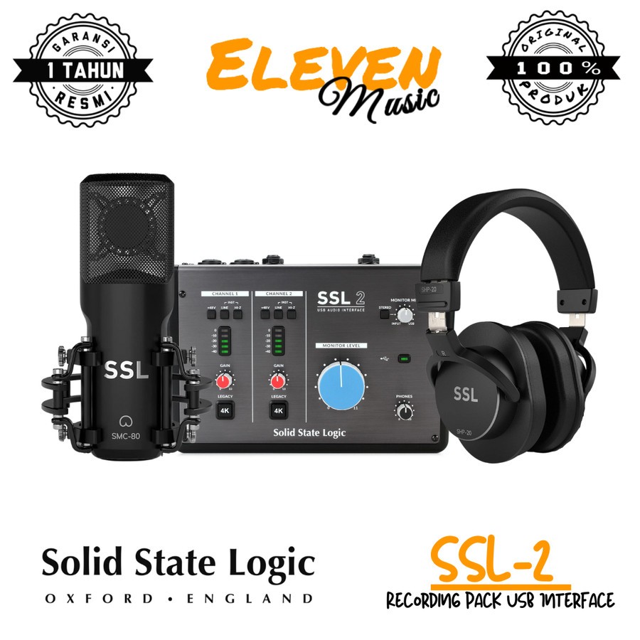 Jual Solid State Logic SSL2 USB Interface Recording Pack | Shopee Indonesia