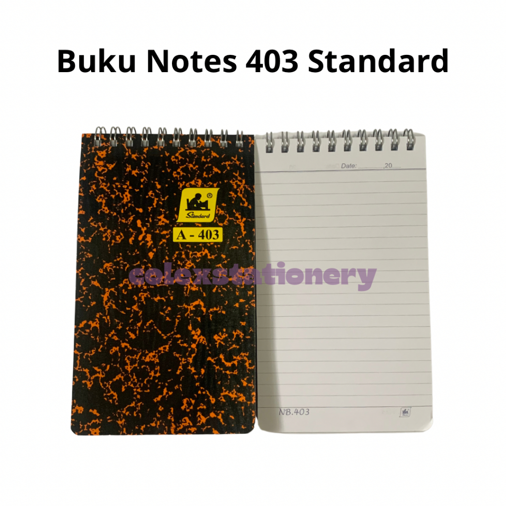 Jual [2 PC] Notes Spiral Standard A-403 / Notepad Ring Bergaris Biasa ...