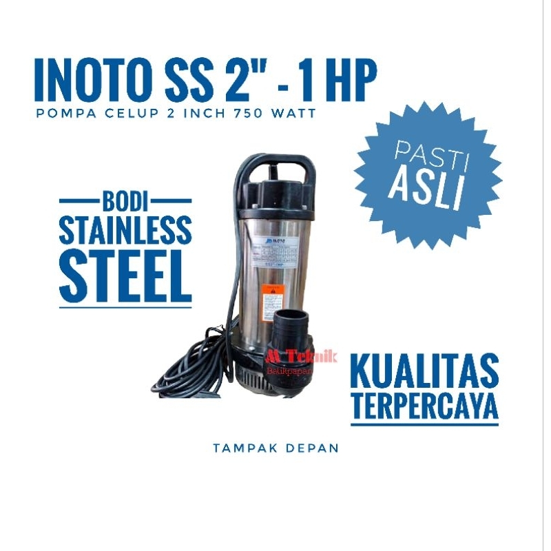 Jual Pompa Celup Inoto SS 2" 1 HP Submersible Pump Stainless Steel SS2 ...