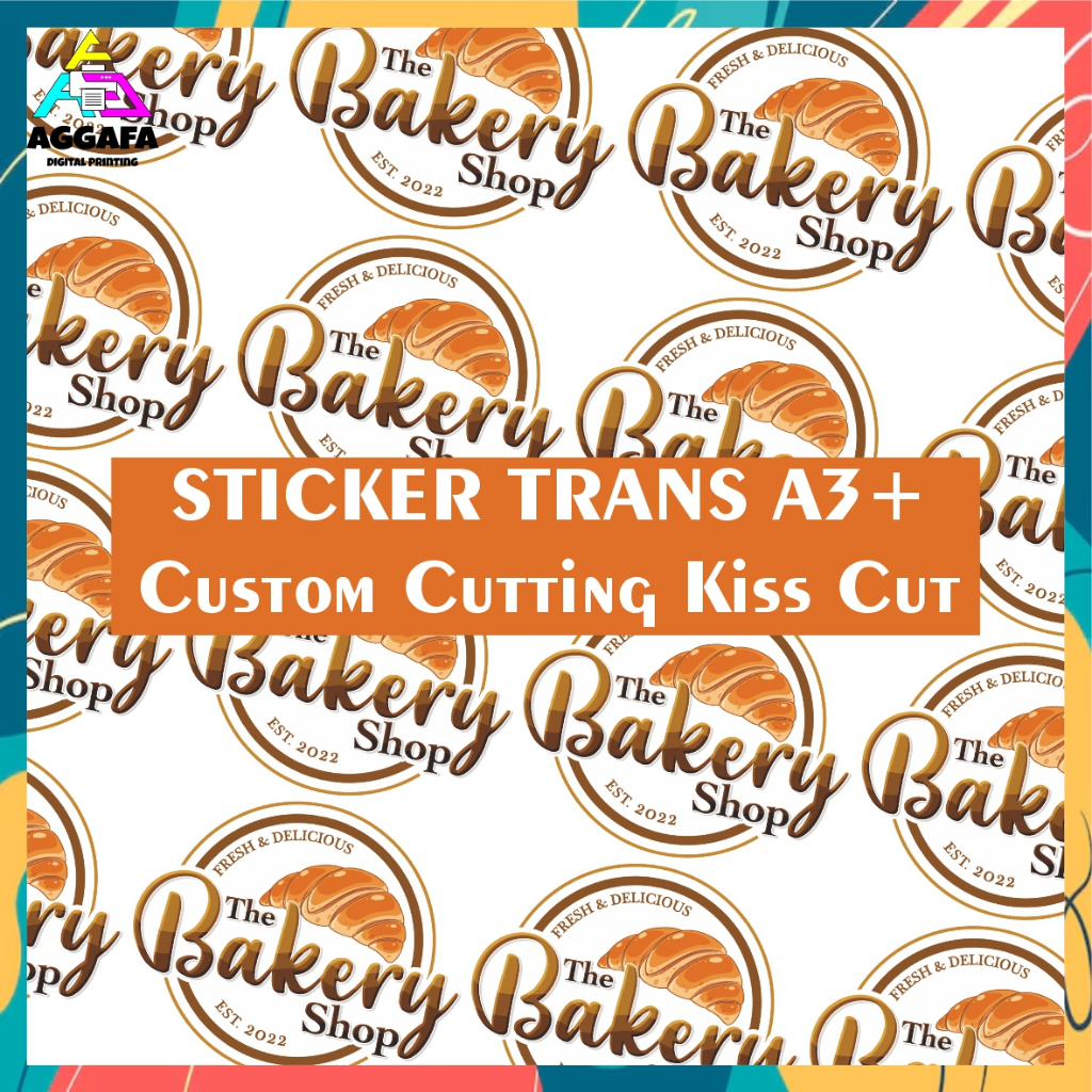 Jual Cetak Stiker Cutting Transparan Custom A3+ | Shopee Indonesia