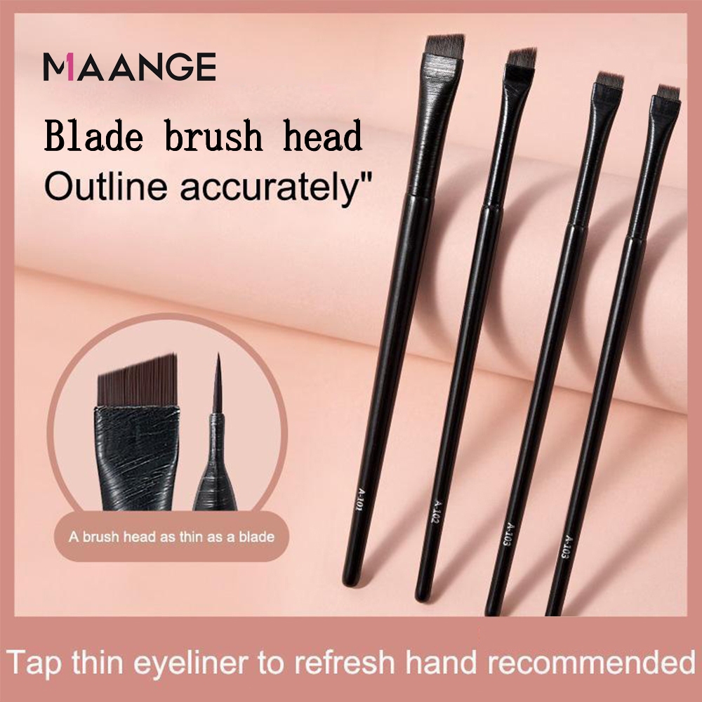 Jual MAANGE Kuas Eyeliner Eyebrow Brush Bahan Sintetis Super Tipis ...