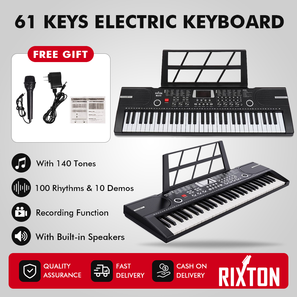 Jual RIXTON 61 Keys Digital Electric Piano Keyboard Portable Electronic ...