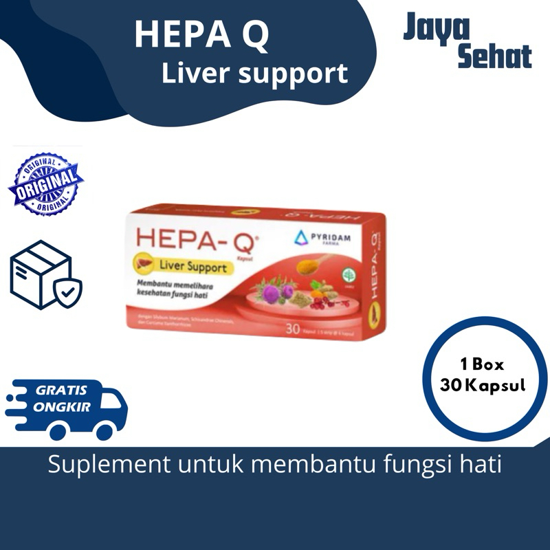 Jual Hepa-Q Suplemen Pendukung Fungsi Hati (Strip) | Shopee Indonesia