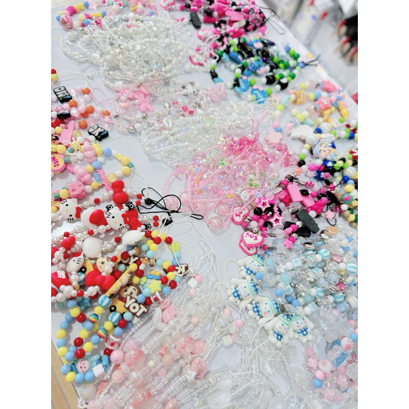 Jual PHONE HAND STRAP AESTHETIC MANIK STRAP CASE HP LUCU | Shopee Indonesia