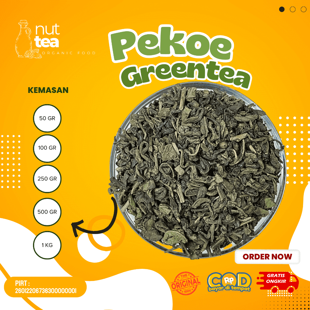 Jual Daun Teh Hijau Super Peko 500gr - Green Tea Super Quality / Pekoe / Pecco | Shopee Indonesia