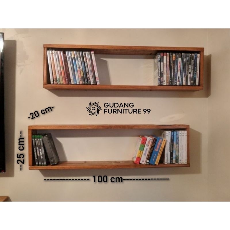 Jual Rak Buku kubus Kotak Persegi Panjang , Lebar 20 cm, Tinggi 25 cm ...