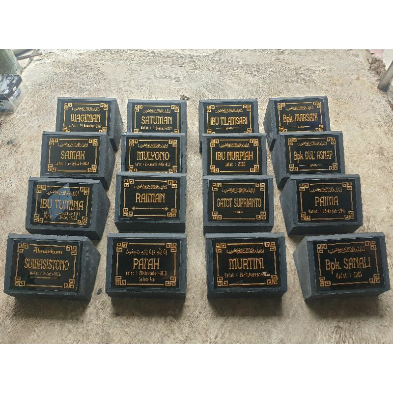 Jual BATU NISAN GRAFIR (custom) | Shopee Indonesia