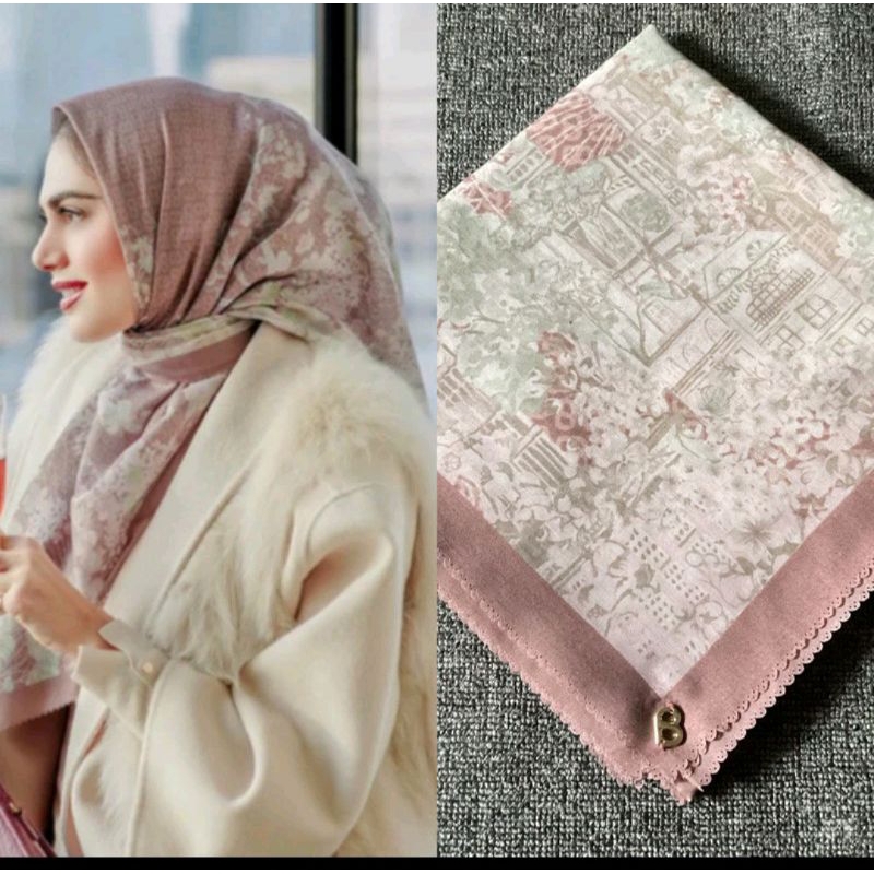 Jual Hijab Buttonscarves Jilbab Segi Empat Buttonscarves | Shopee Indonesia