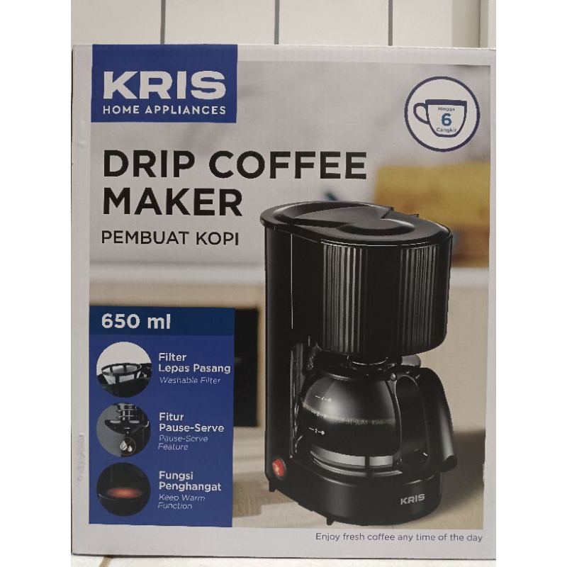 Jual KRIS Drip Coffee Maker 650 ml 6 cangkir Mesin Pembuat Kopi ...