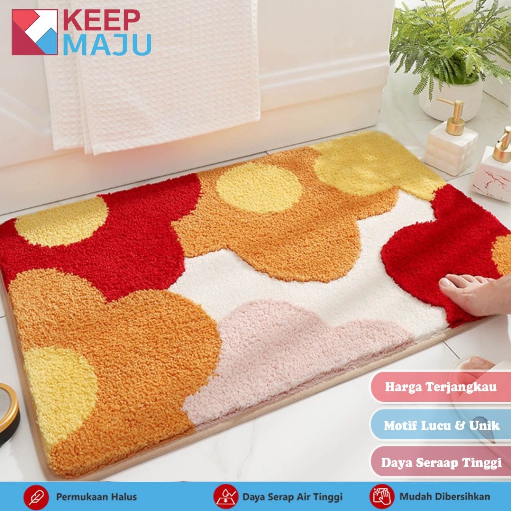 Jual 40x60 cm Keset Premium Haru Ukuran Besar Keset Kamar Mandi Anti ...