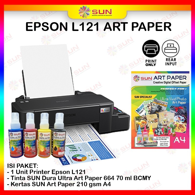Jual Printer EPSON L121 L-121 L 121 ORIGINAL Printer A4 Pengganti L120 ...