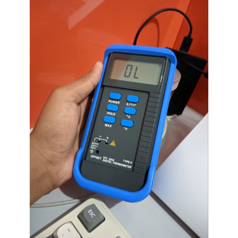Jual Thermometer Digital Single Channel Type K HighTemp TFC-305A ...