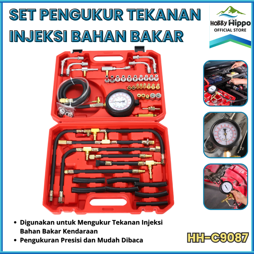 Jual [COD] SET ALAT PENGUKUR PENGUJI TEKANAN INJEKTOR 46PC / BAHAN ...