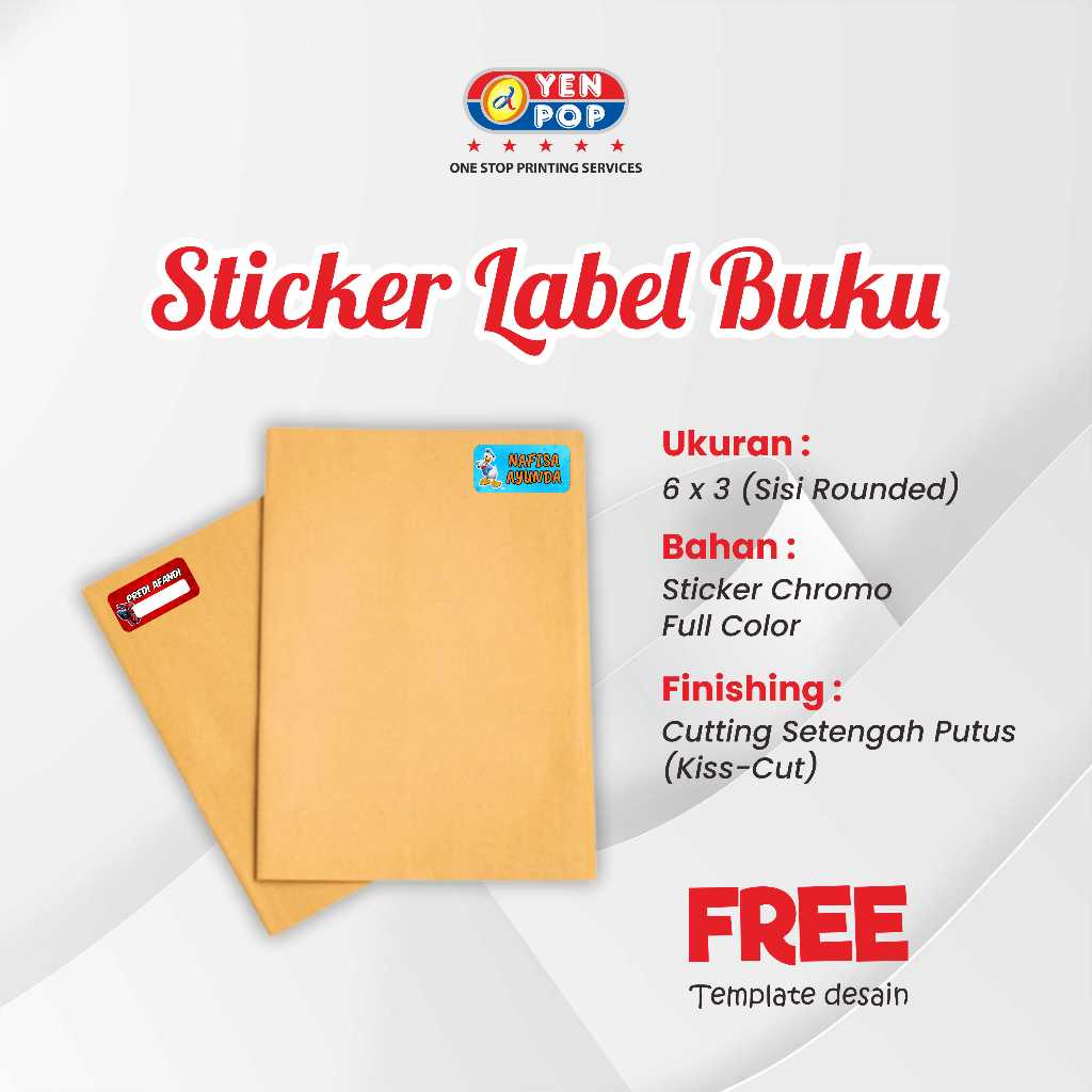 Jual Sticker Label Buku Custom Mata Pelajaran ( ISI 54 Pcs ) | Shopee ...