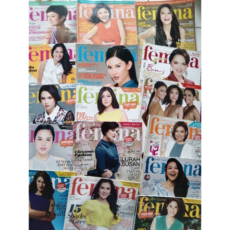 Jual majalah bekas Majalah FEMINA edisi koleksi 1 | Shopee Indonesia