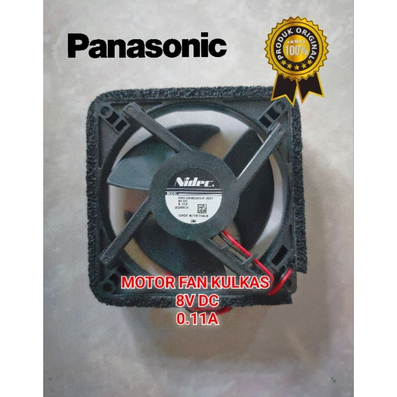 Jual MOTOR FAN KULKAS PANASONIC 2 PINTU 8 VDC 0.11A ORIGINAL | Shopee ...