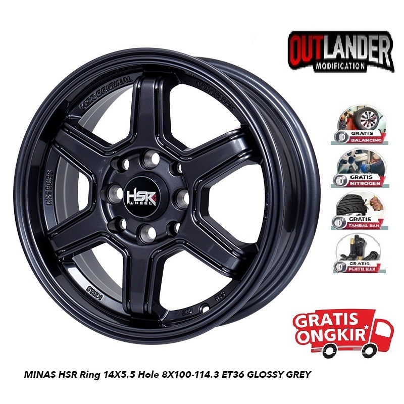 Jual Velg Mobil Racing R14 Baut 4 Ayla Calya Sirion Brio Karimun Air Ev Lancer Corolla Hsr Minas ...