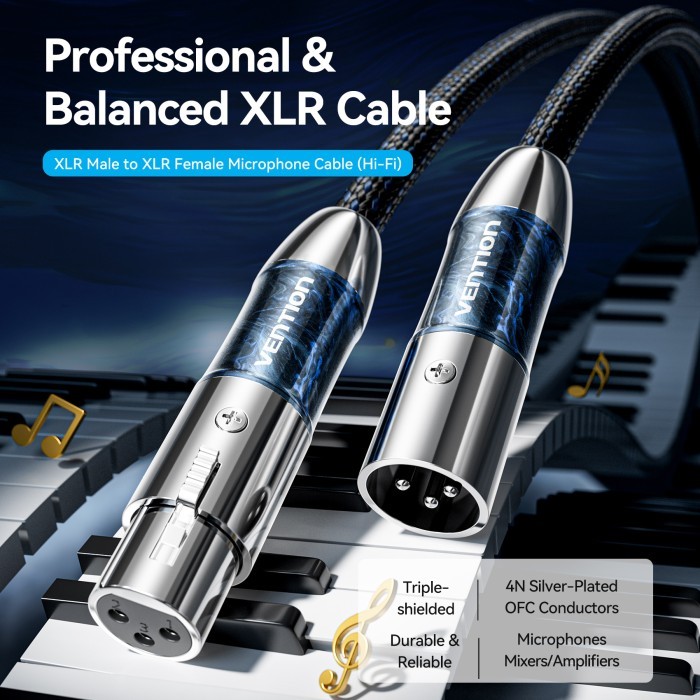 Jual Kabel XLR Extension Male to Female Hi Fi Audio Cable Premium ...