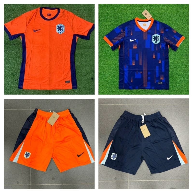 Jual import Jersey bola Belanda Home Away EURO 2024 2024/2025 Oren 24/ ...