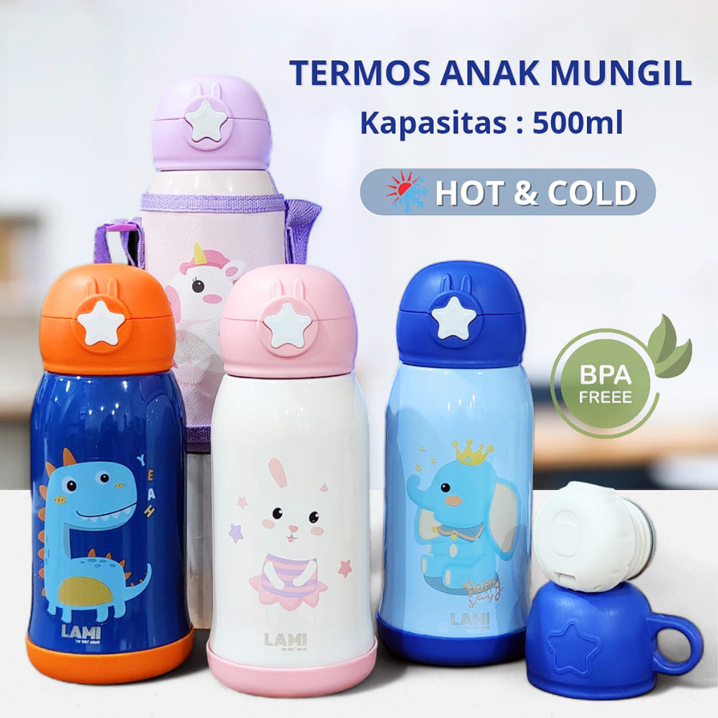 Jual Termos Anak Kekinian Stainless Steel 304 Botol Anak Food Grade BPA Free | Shopee Indonesia